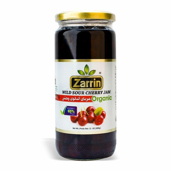 Home All Zarrin Wild Sour Cherry Jam Organic 900g